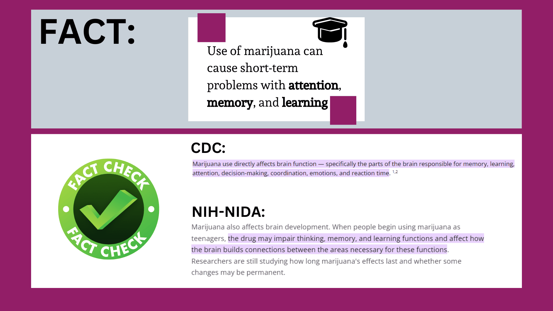 #FactCheck Marijuana | Winnebago County Health Department